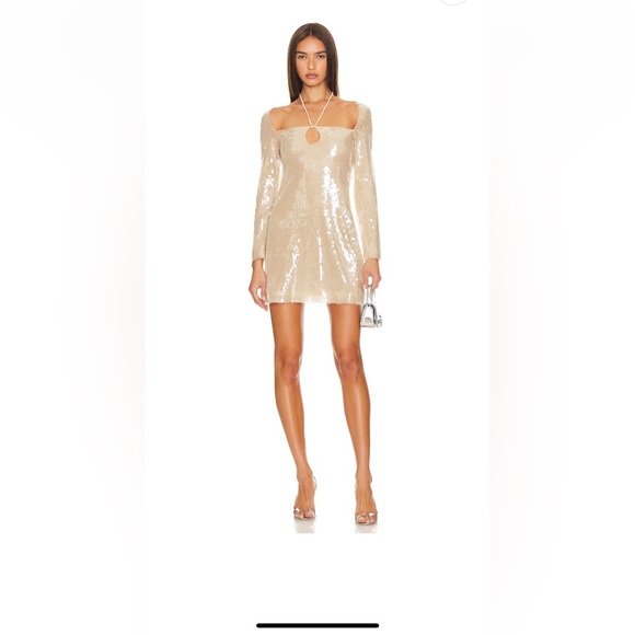 Kim Shui | Dresses | Revolve X Kim Shui Mini Dress In Champagne | Poshmark